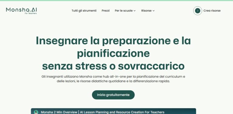 Monsha per la pianificazione senza stress - Paidea Magazine